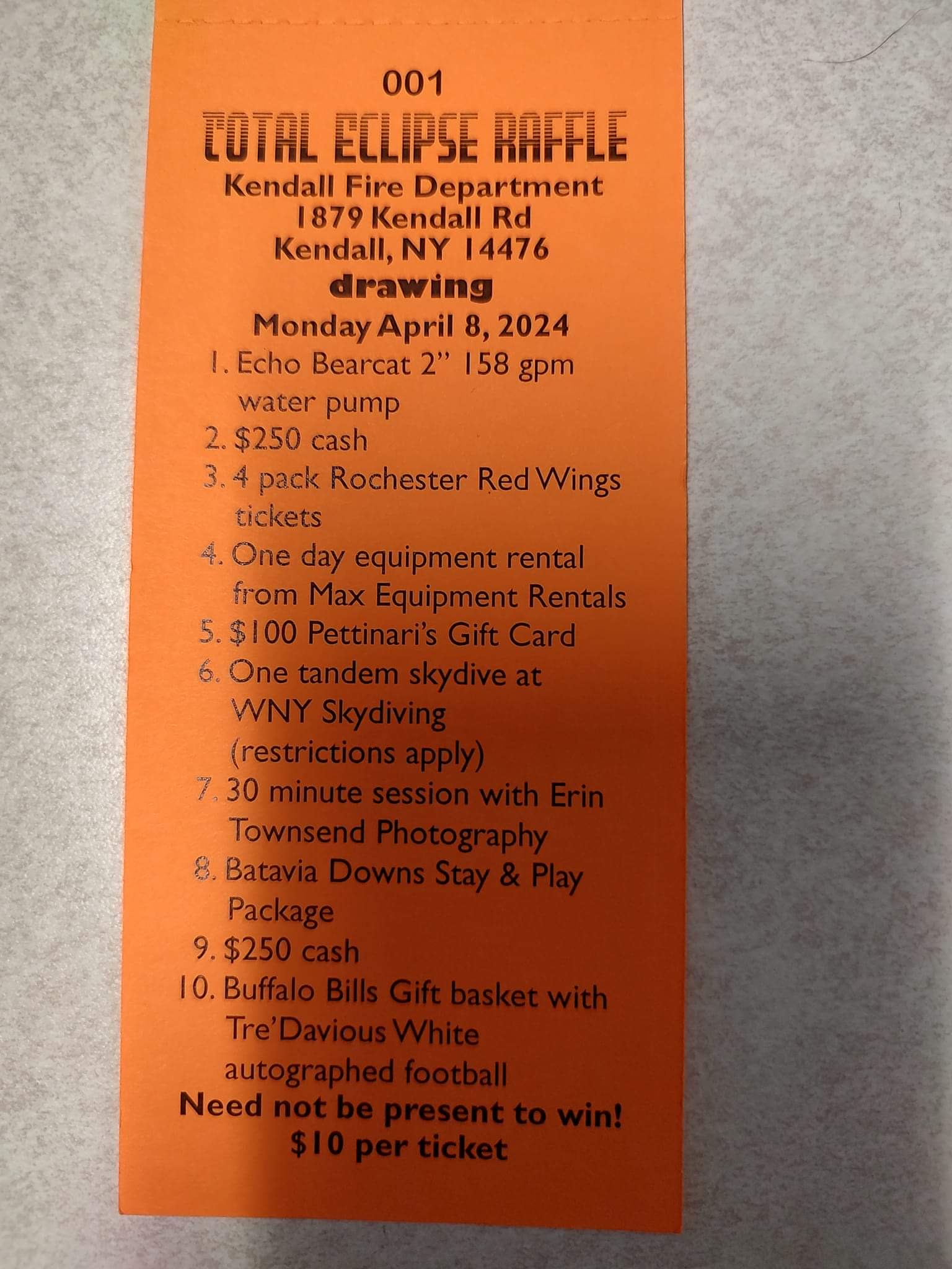 Eclipse 2024 – Kendall Fire Department